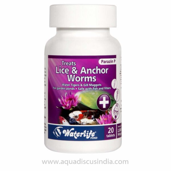 Waterlife Parazin P – Parasiticide for Lice & Worms – Aqua Discus India
